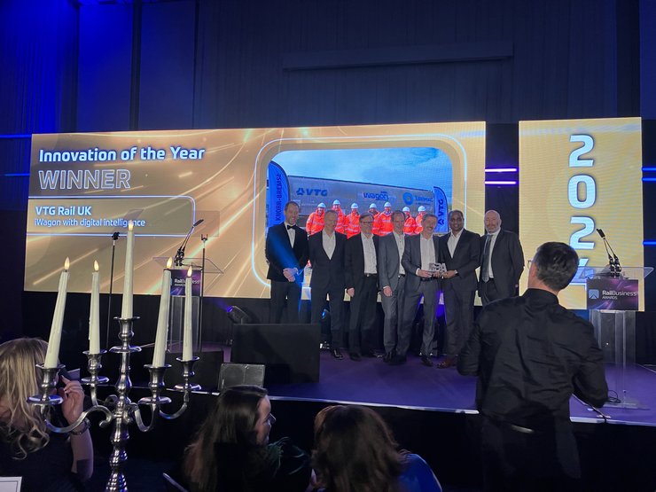 VTG: iWagon wins Innovation of the Year at the 2024 Rail Business Awards